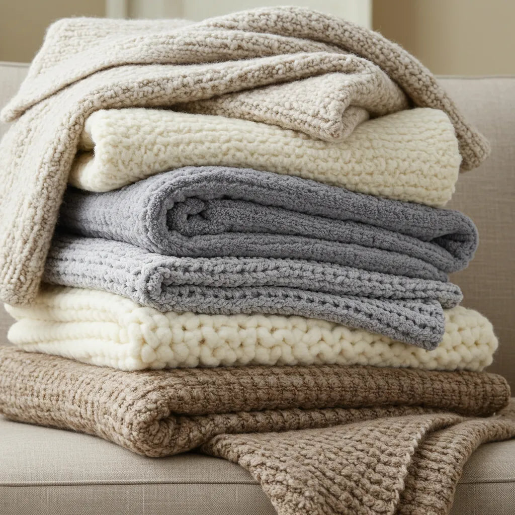 Blankets & Throws | Cozy Layers in Fleece, Cotton & Knit Styles – Nestifys